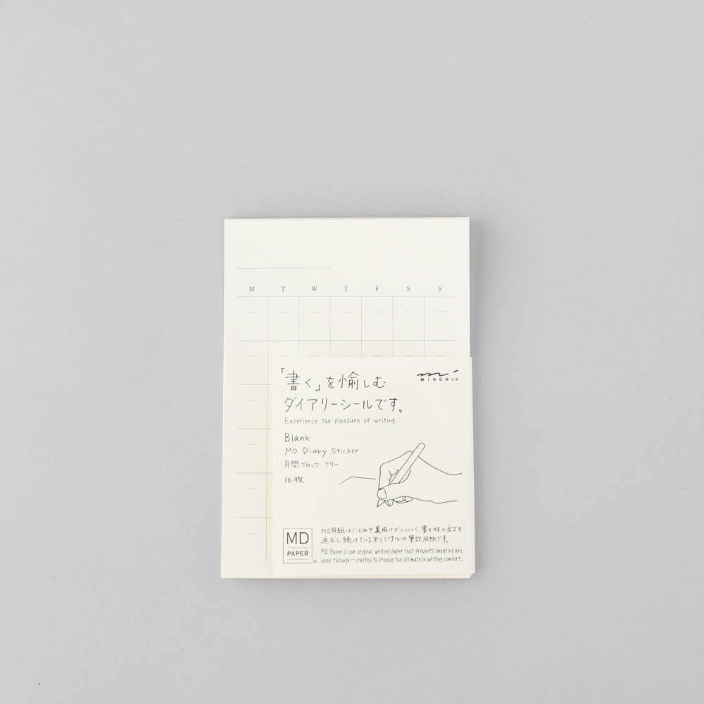 Midori MD Blank Calendar Stickers – Ink & Lead